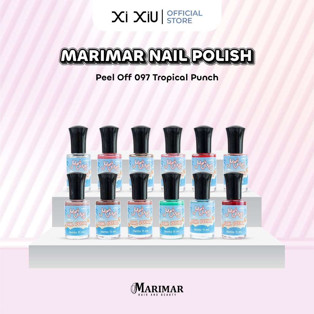 Jual MARIMAR NAIL POLISH PEEL OFF TROPICAL PUNCH 097 | Shopee Indonesia