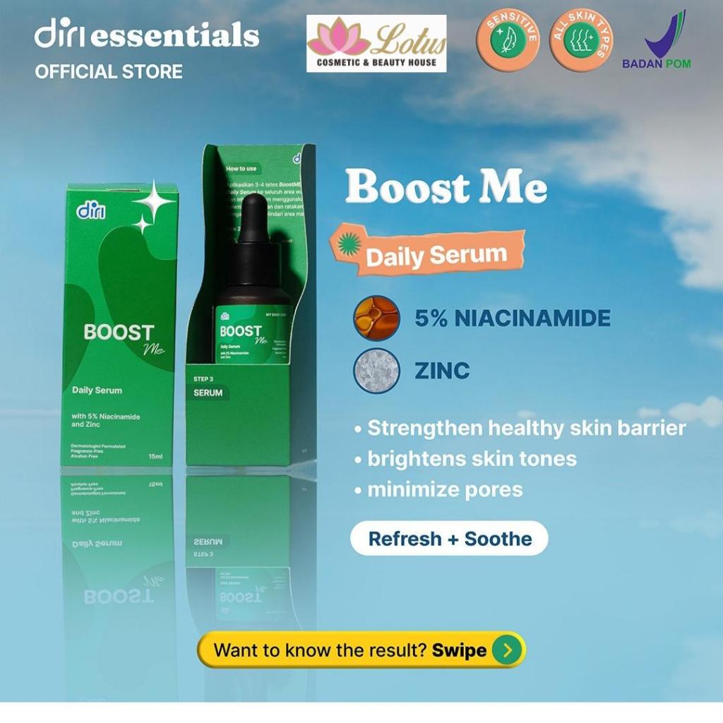 Jual DiriCare Boost´ME Daily Serum dengan 5% Niacinamide dan Zinc Serum ...