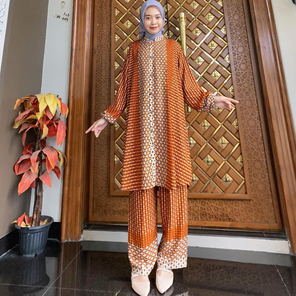 Jual Setelan Tunik Wanita Rayon Viscose Premium/One set Davira by ...