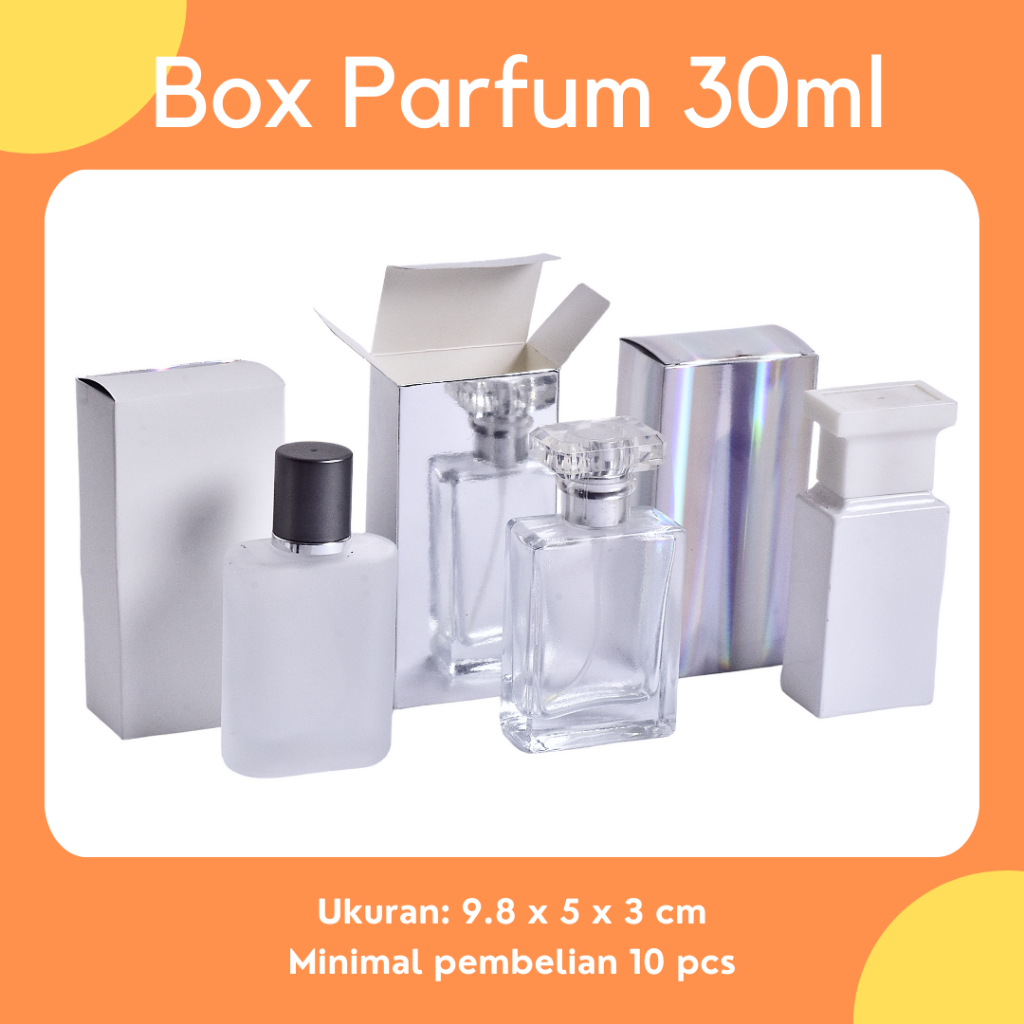 Jual (10pcs) Box Kemasan Parfum 30ml 35ml Packaging Polos - HRMS CHNL ...