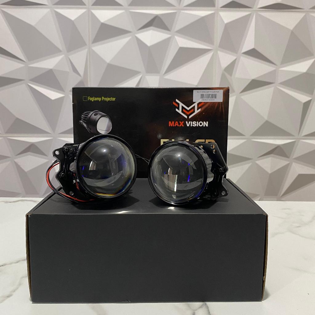 Jual Lampu Depan Mobil 55Watt Headlamp Mobil Max Vision 3 Inch | Shopee ...