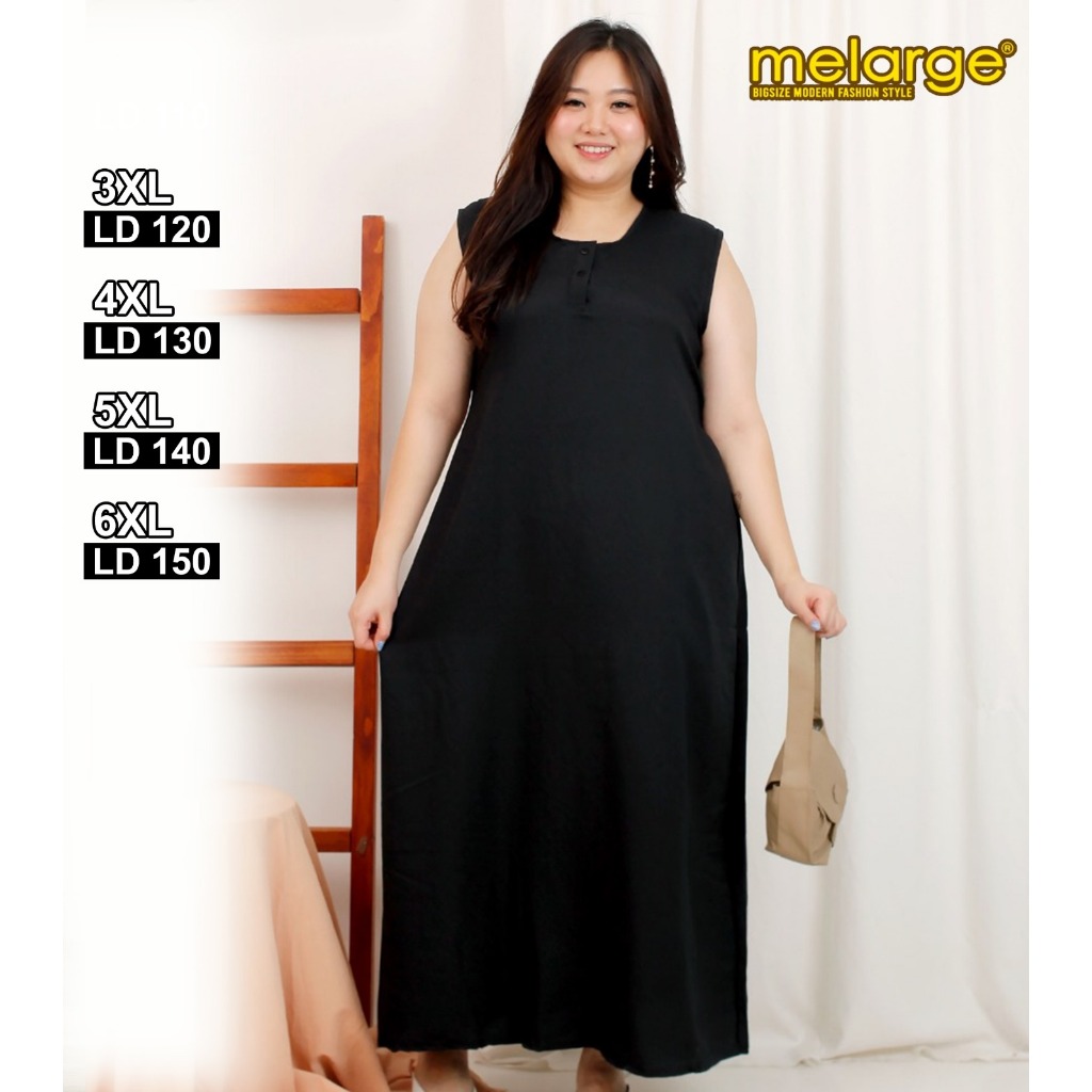 Jual MELARGE - Gamis Kutung Inner Jumbo Bigsize Cewek Dress Wanita Ketek Lekbong 3xl 3l Xxxl Ld ...