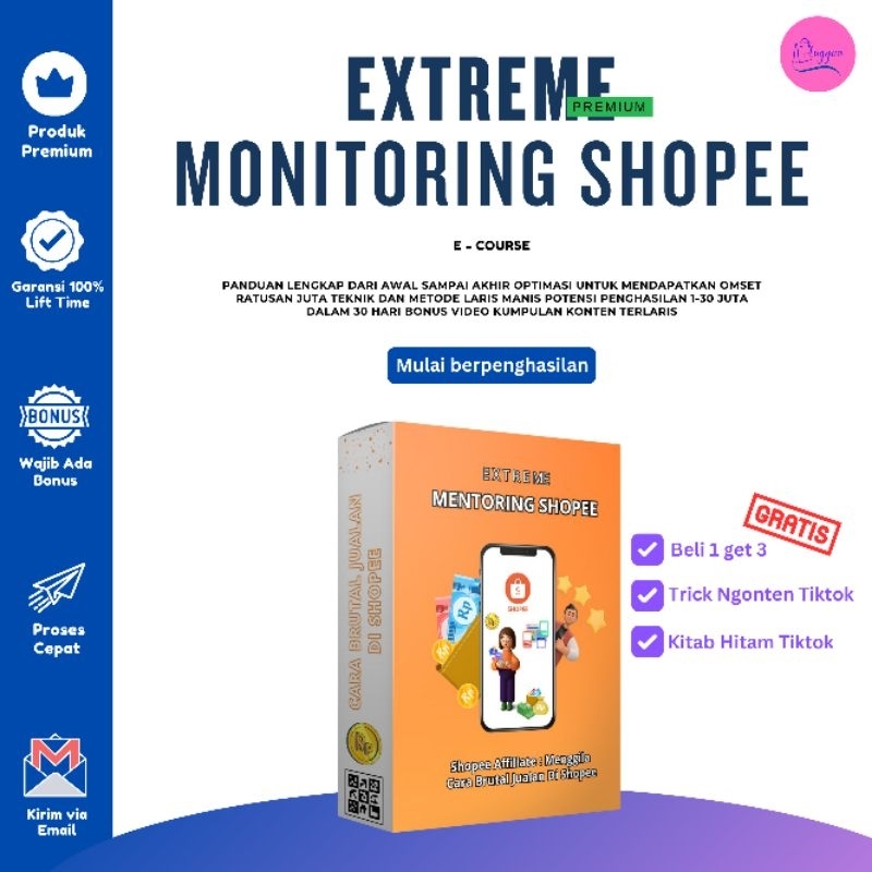 Jual E-Course Monitoring Shopee | Buy 1 Get 3 | New Produk | Shopee ...