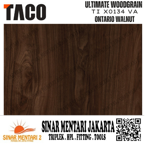 Jual TACO HPL ULTIMATE WOODGRAIN TI X 0134 VA ONTARIO WALNUT | Shopee ...