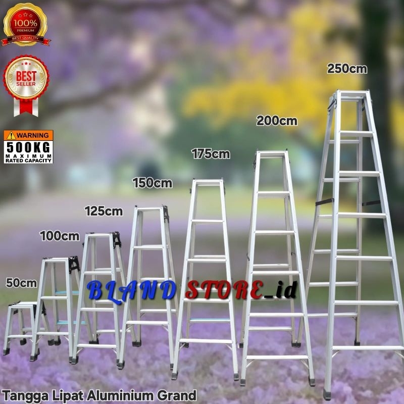 Jual Tangga Lipat / Tangga Aluminium / tangga lipat Jumbo Grand Tahan ...