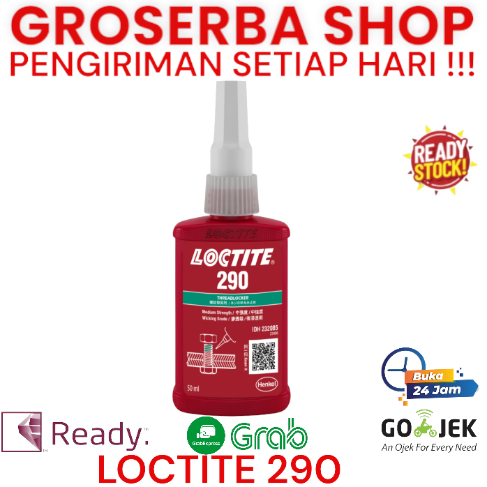 Jual LOCTITE 290 50ML ORIGINAL - LEM BAUT LOCTITE 290 50 ML | Shopee ...