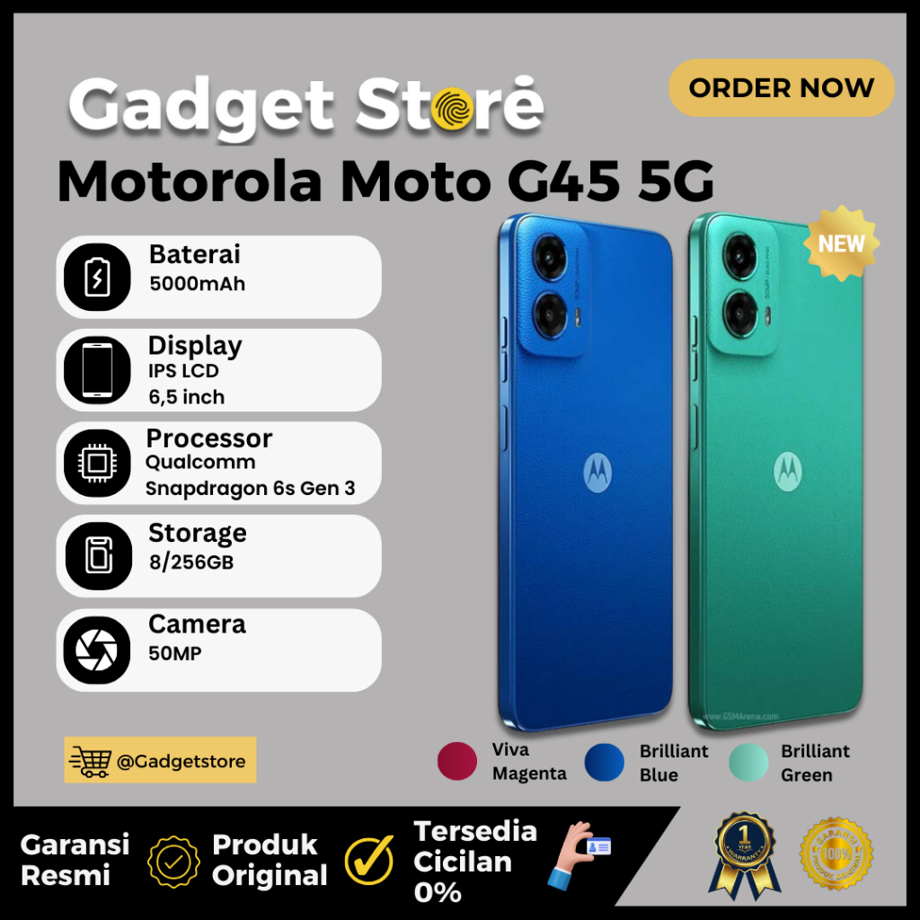 Jual Motorola Moto G45 5G 8/256GB | Shopee Indonesia