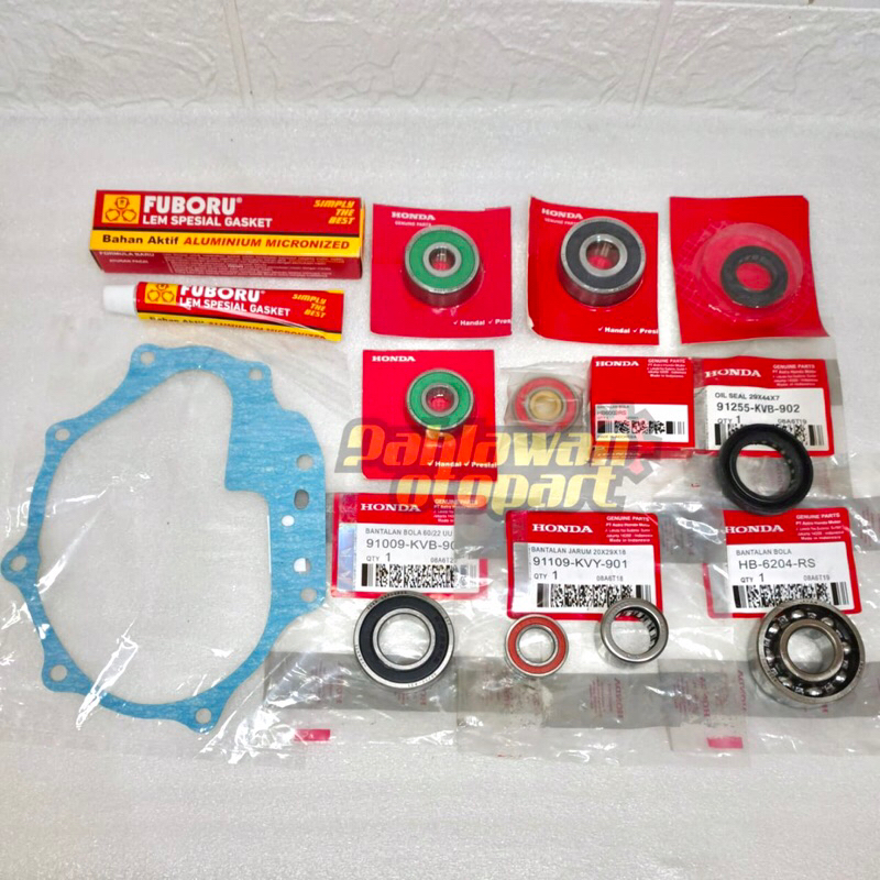 Jual PAKET KOMPLIT BEARING RASIO GEAR BOX BEAT KARBU BEAT FI SCOOPY FI SPACY FI VARIO 110 FI ...