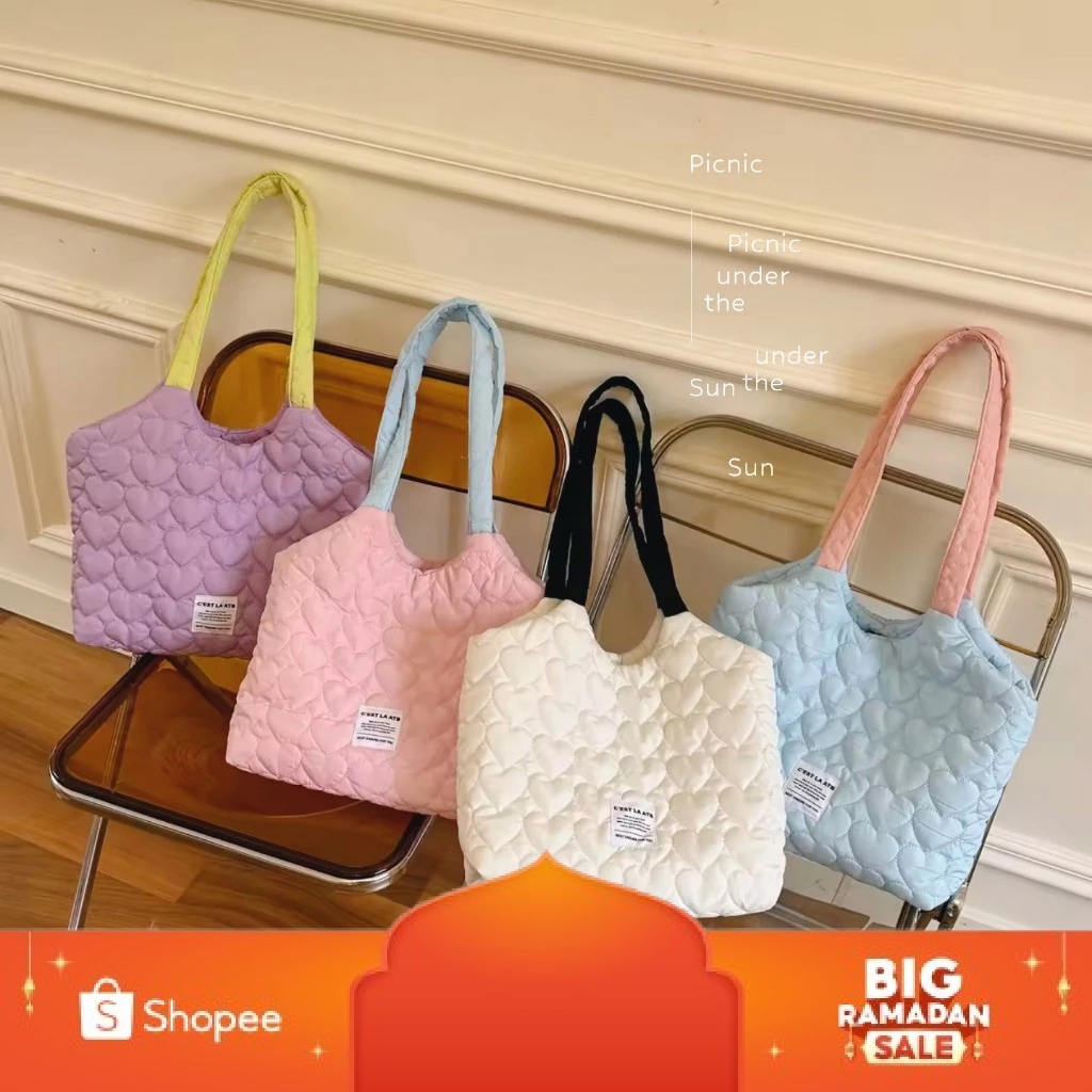Jual JASMINE Handbag Wanita Puffy Bag Strap Cherry Tote Bag Wanita ...