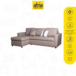 Jual Atria Sofa Bed L Shape Fabric Lathan 230x150x89 | Shopee Indonesia