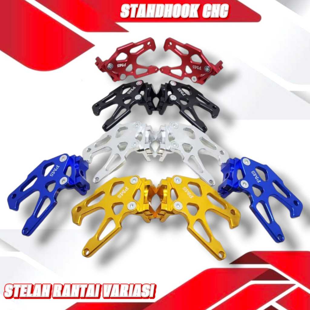 Jual STANDHUOK STELAN RANTAI VARIASI STANDHOOK FULL CNC WARNA PNP ...