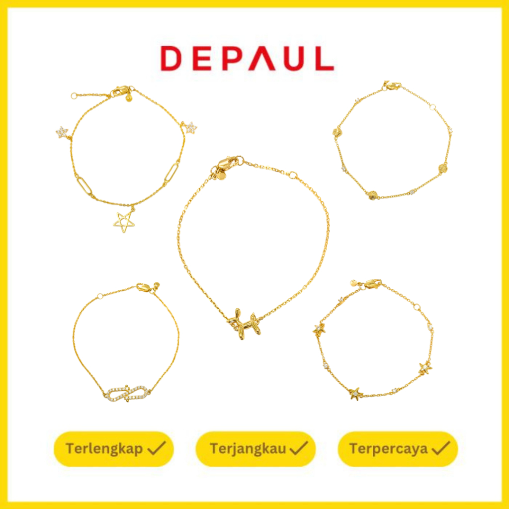 Jual Gelang Rantai 16K Mainan (Koleksi Perhiasan Emas DEPAUL Jewellery ...
