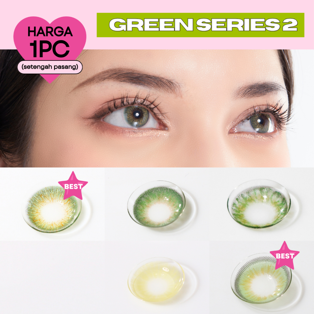Jual Honeyelens Softlens - Green Series Color 2 | Soflens Premium Korea ...