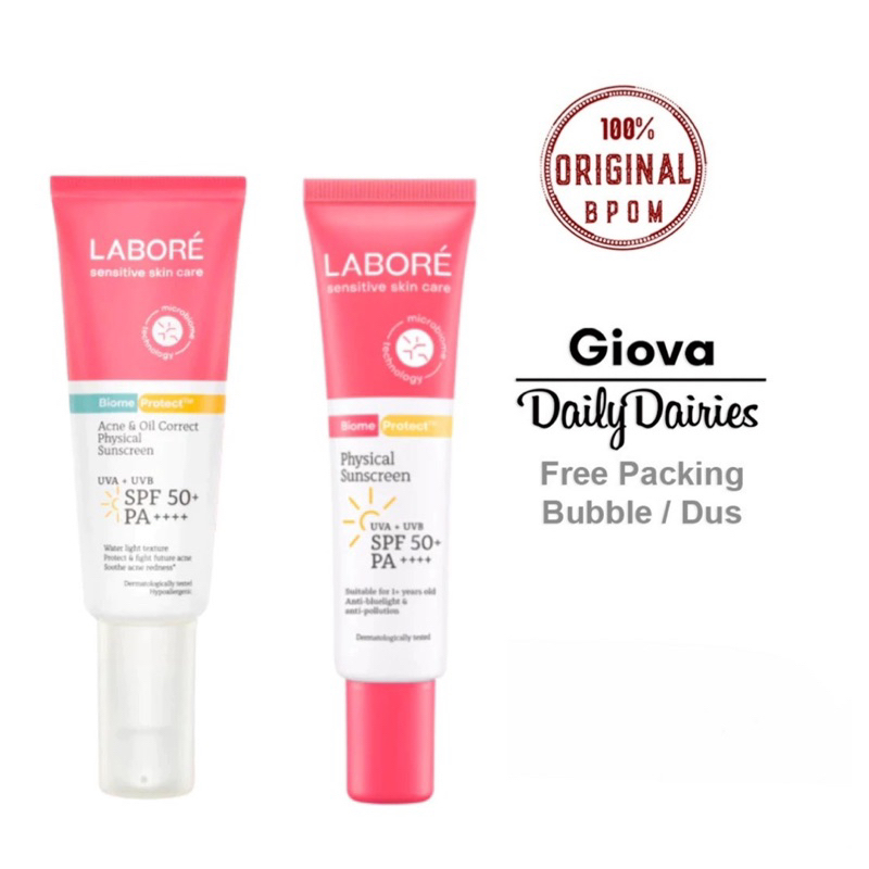 Jual Labore biomeprotect acne & oil correct physical sunscreen SPF 50 ...