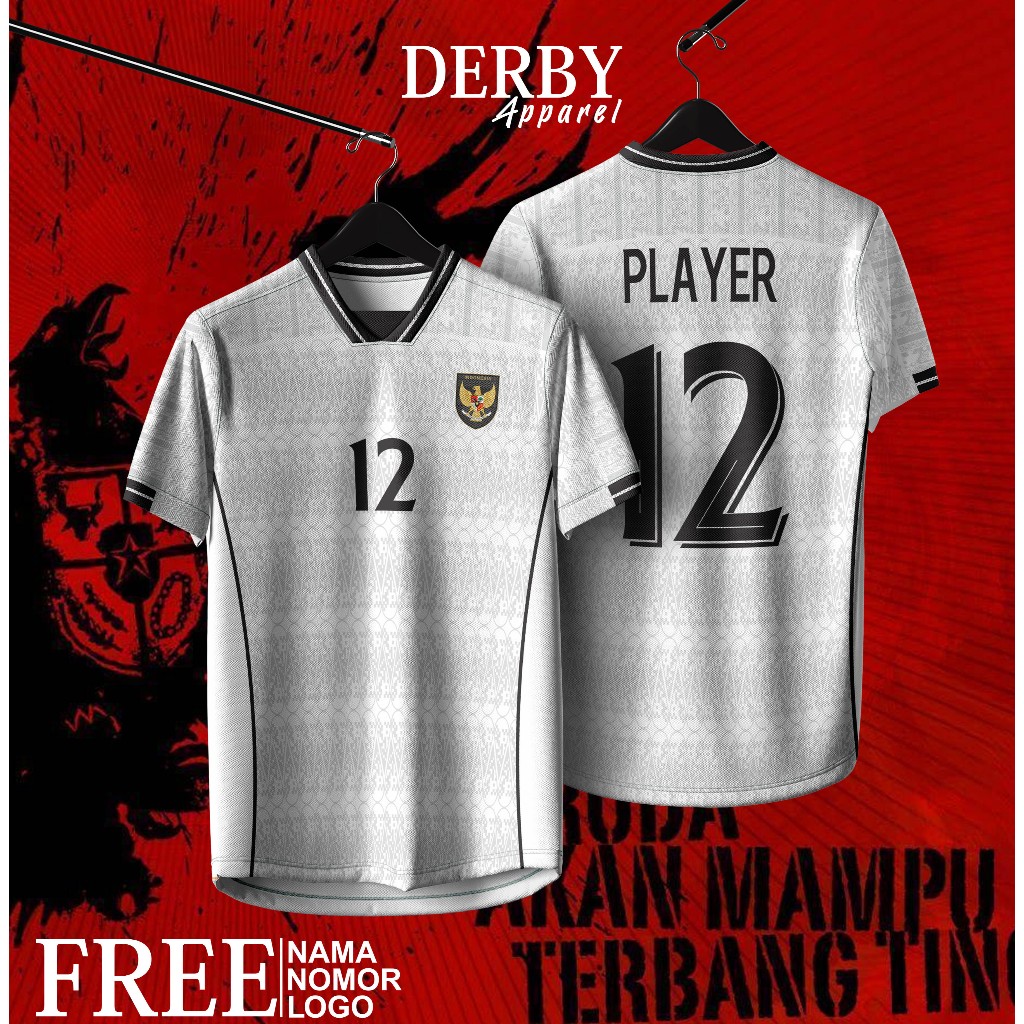 Jual BAJU TIMNAS / JERSEY TIMNAS TERBARU HOME/AWAY 2025 FREE NAMA NOMOR ...