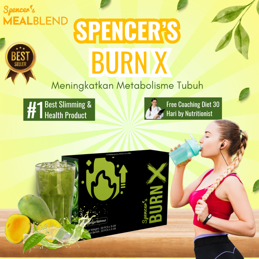 Jual Spencer's Burn X Mango: Diet Sehat, Kalori Ringan, Energi Meningkat Sepanjang Hari | Shopee ...