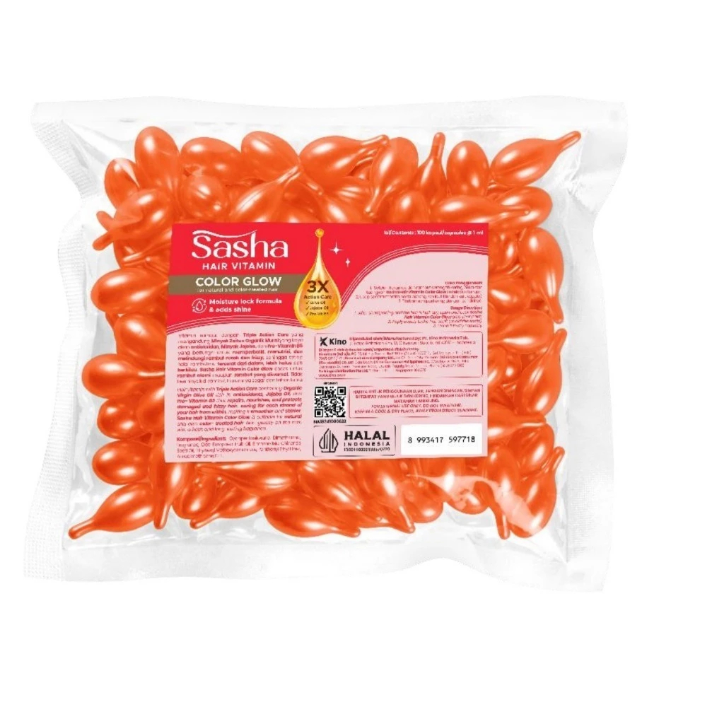 Jual SASHA Hair Vitamin Color Glow 100pcs | Shopee Indonesia