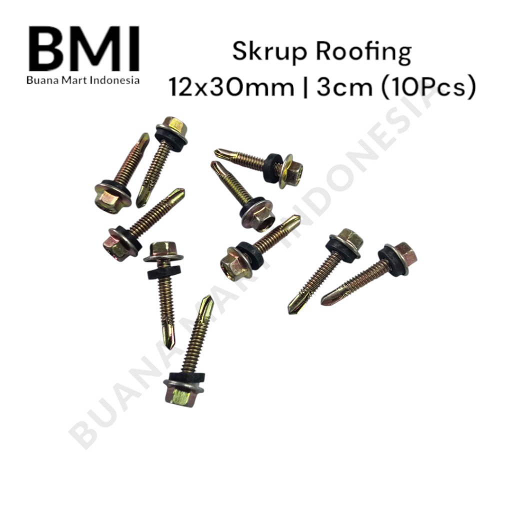 Jual Skrup Roofing 12x30mm | SKRUP | Baut Roofing 3CM | Sekrup Baja ...