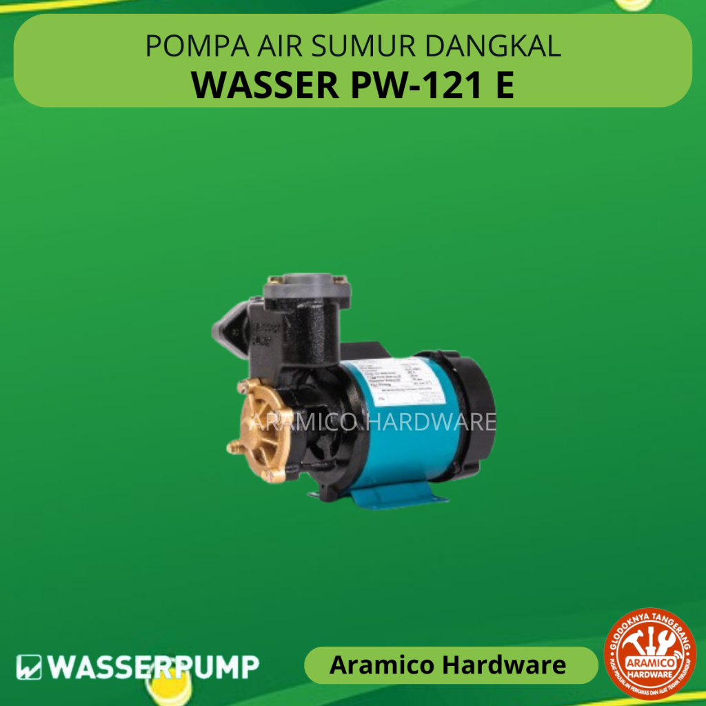 Jual Pompa Sumur Dangkal Wasser pw 121 e non otomatis | Shopee Indonesia