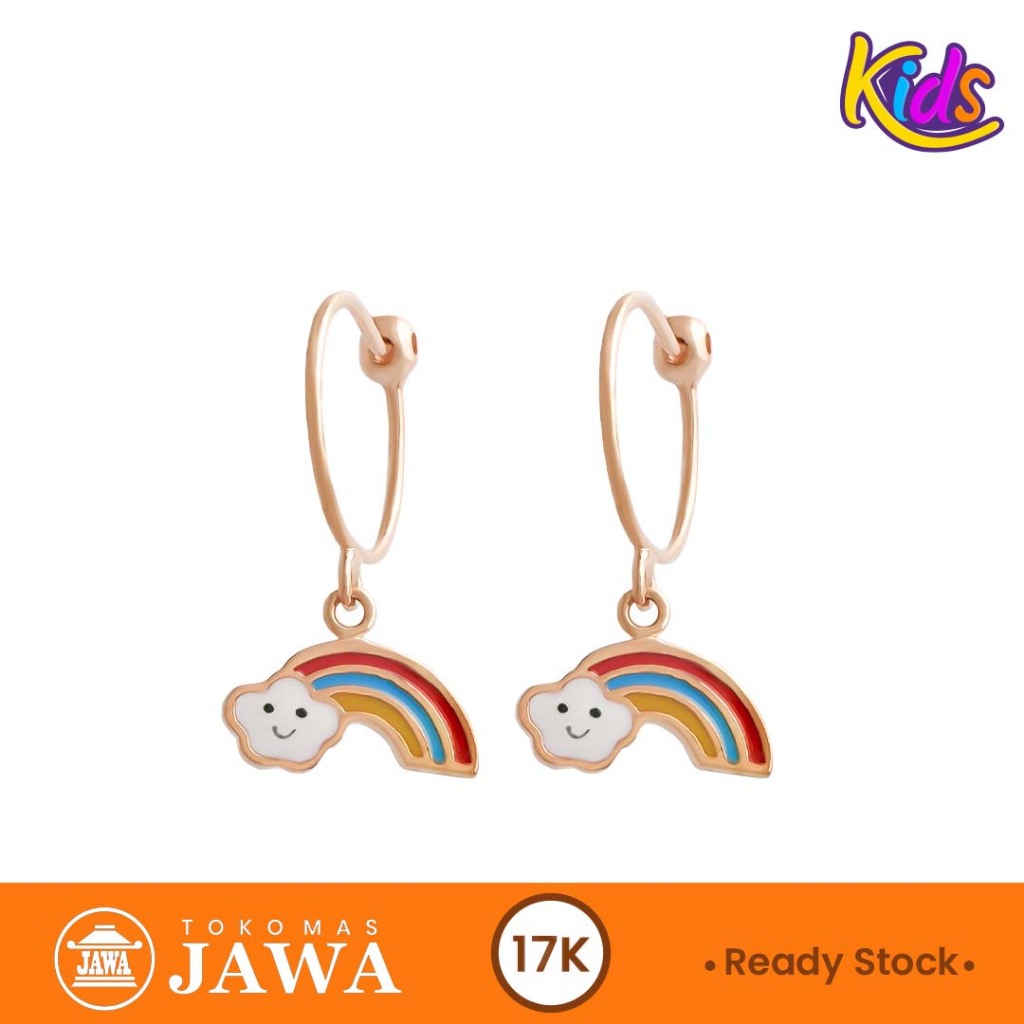 Jual Toko Mas Jawa Anting Emas Kids Cutie Kadar 17 Karat | Shopee Indonesia