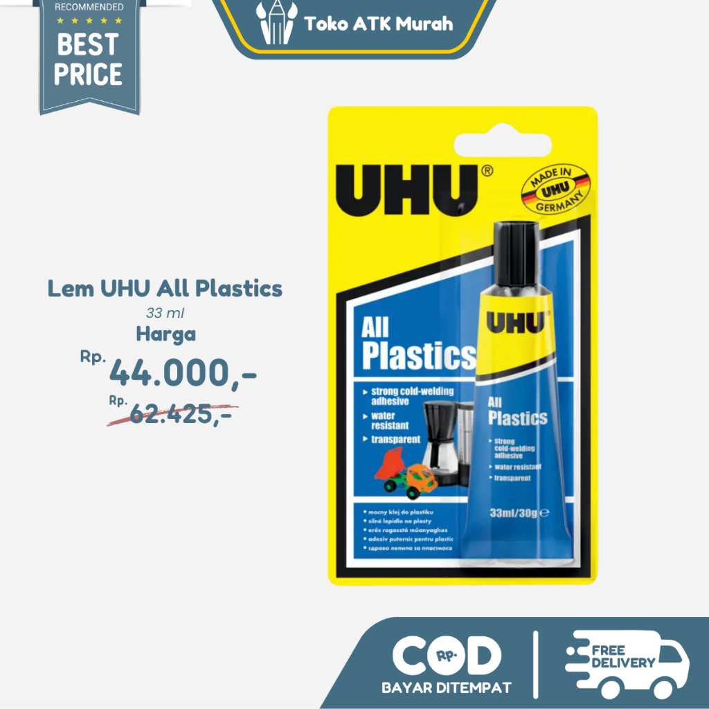 Jual Lem UHU All Plastics 33 ml / Lem Mika / Lem Acrylic | Shopee Indonesia