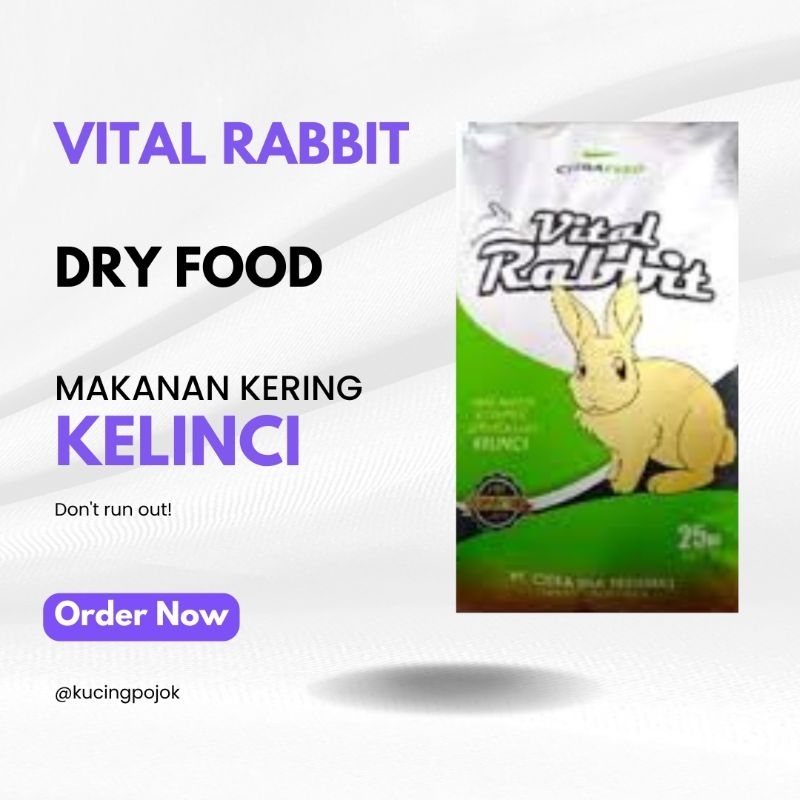 Jual Vital Rabbit Makanan Kelinci 500gram | Shopee Indonesia