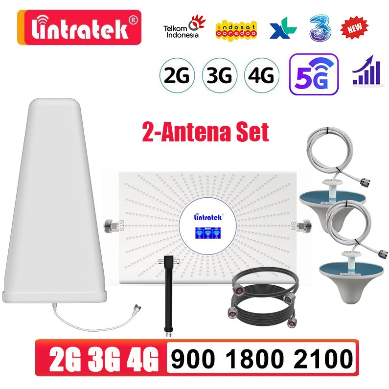 Jual 2 Antena Lintratek AGC Repeater 2G 3G 4G 5G Modem WIFI Amplifier ...
