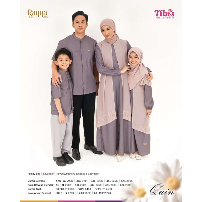 Jual Sarimbit Raya Nibras 2025 - QUIN LAVENDER - Baju Lebaran Famset ...