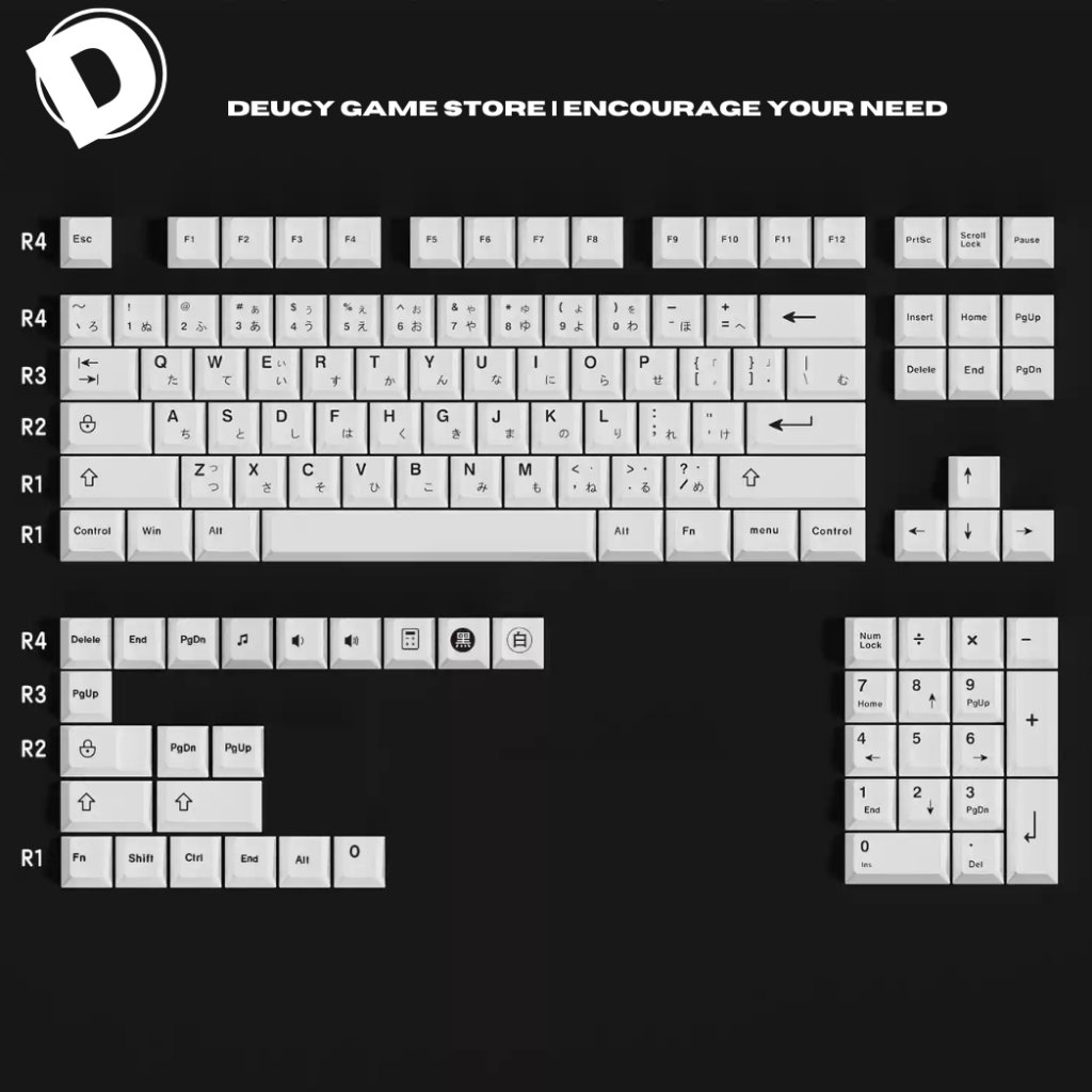 Jual Hamamatsu Japanese Root Keycaps Minimalist PBT Dyesub Cherry ...