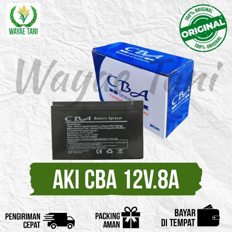 Jual Aki kering Tangki Elektrik CBA 12V 8AH Original Accu Baterai ...