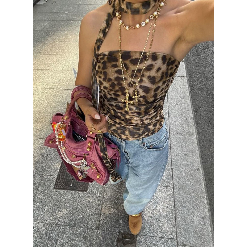 Jual READY leopard tube top y2k | Shopee Indonesia