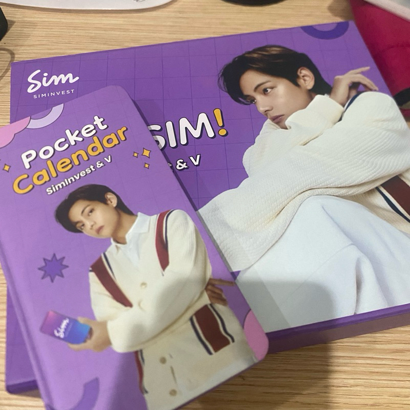 Jual Sim Invest Box dan Pocket Calendar Taehyung BTS V Siminvest [OFFICIAL] | Shopee Indonesia