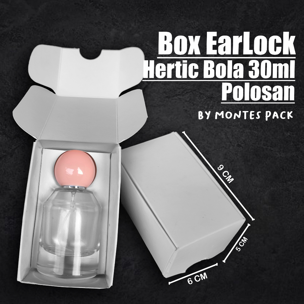 Jual BOX EARLOCK | untuk botol Hertic Bola 30ml | box parfum earlock ...