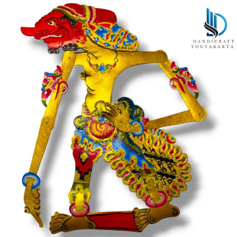 Jual Handicraftyogyakarta | Wayang Kulit Asli Sengkuni 55cm | Shopee ...