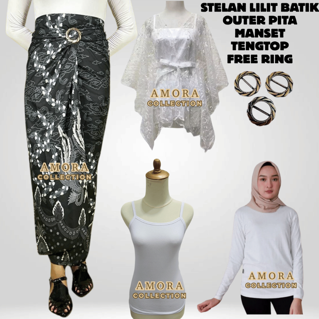 Jual ONESET KEBAYA LILIT BATIK SERUT WANITA MODEL KEKINIAN | Shopee ...