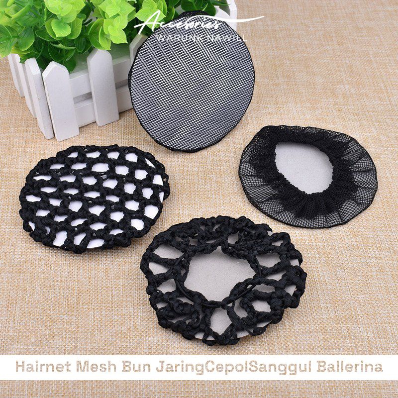 Jual SanggulNet Hairnet Cepol Praktis ModernBun Jaring Rambut Ballerina ...
