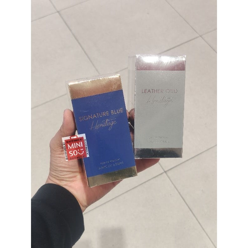 Jual MINISO Parfum Cowok HERITAGE EDP Series (100ml) SIGNATURE BLUE ...
