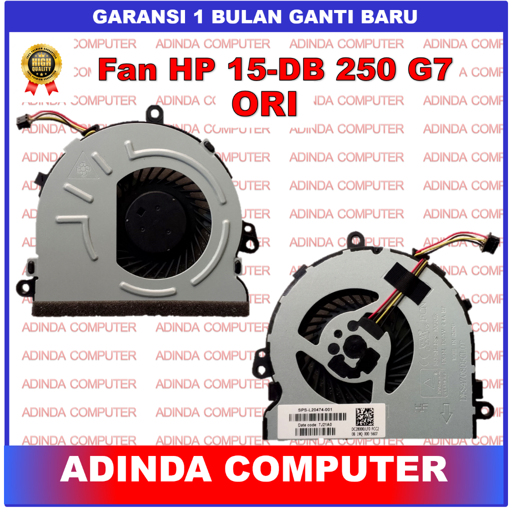 Jual Fan Hp 15-DB 15-DR 15-DX 15-DY 15Q-DX 15T-DS 250 G7 255 G7 256 G7 ...