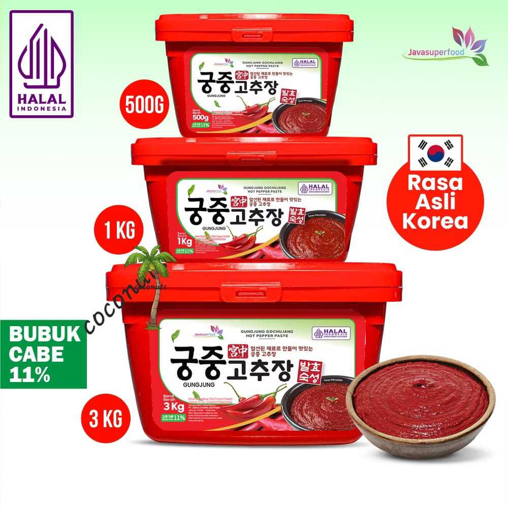 Jual CJ FOOD Haechandle Saus Gochujang / Pasta Cabai Korea 500GR / 1KG / 3KG Halal | Shopee ...