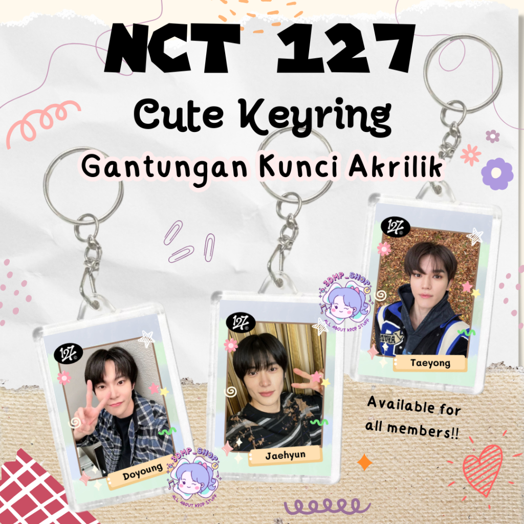 Jual Gantungan Kunci Keychain Ganci Akrilik NCT 127 Permember Doyoung ...