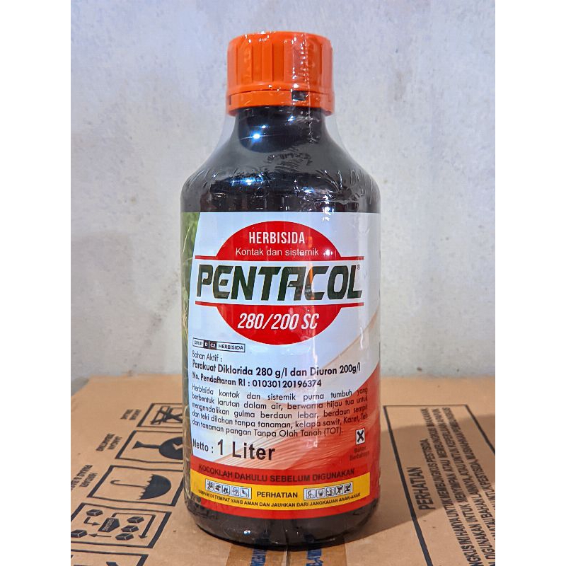 Jual Herbisida Pentacol 280/200 SC (Paraquat + Diuron) - 1 L | Shopee ...