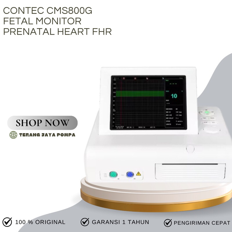 Jual Contec CMS800G Fetal Monitor Prenatal Heart FHR TOCO Fetal ...