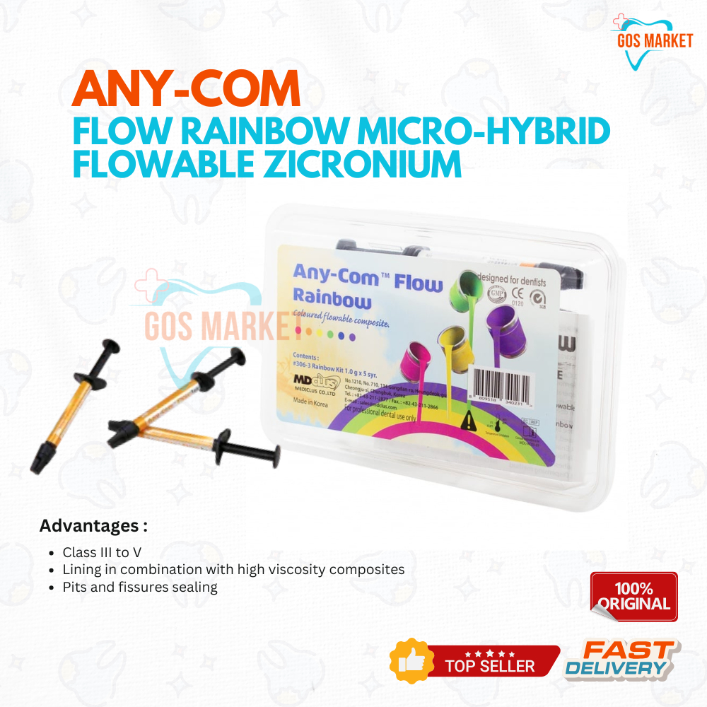 Jual Any-Com Flow Rainbow Micro-Hybrid Flowable Zicronium Composite ...