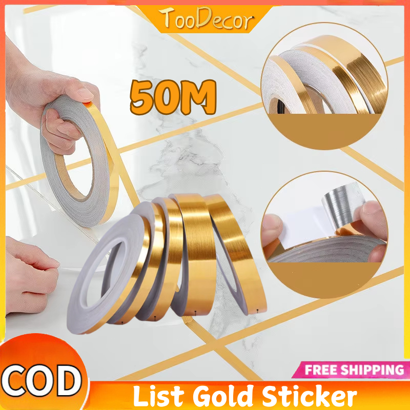 Jual 50M Gulungan Stiker Pembatas Keramik UK 2cm & 3cm Dekorasi Panel ...