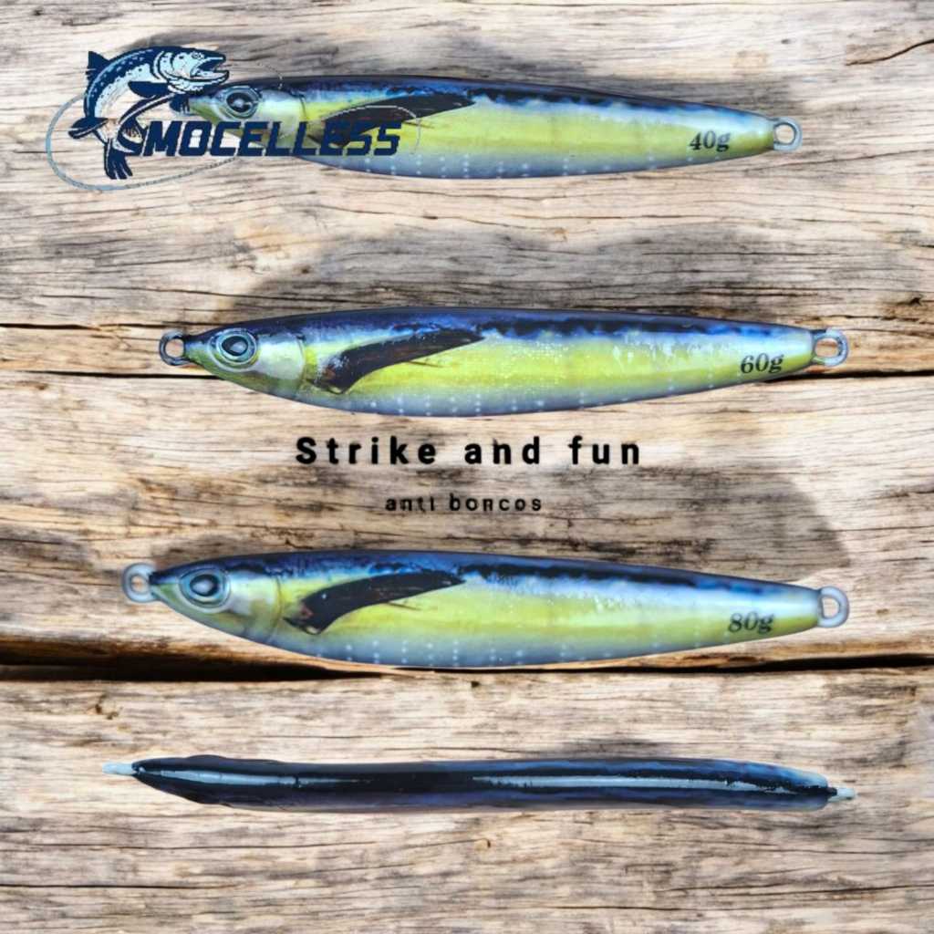 Jual metal jig umpan jigging laut full GID 40, 60, 80, 100 gram gomame skin lemadang | Shopee ...