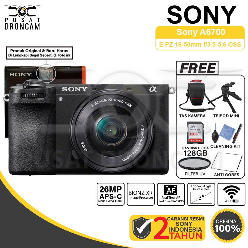 Jual Sony A6700 kit 16-50mm Mirrorless Camera Alpha A 6700 16-50 mm Ori ...
