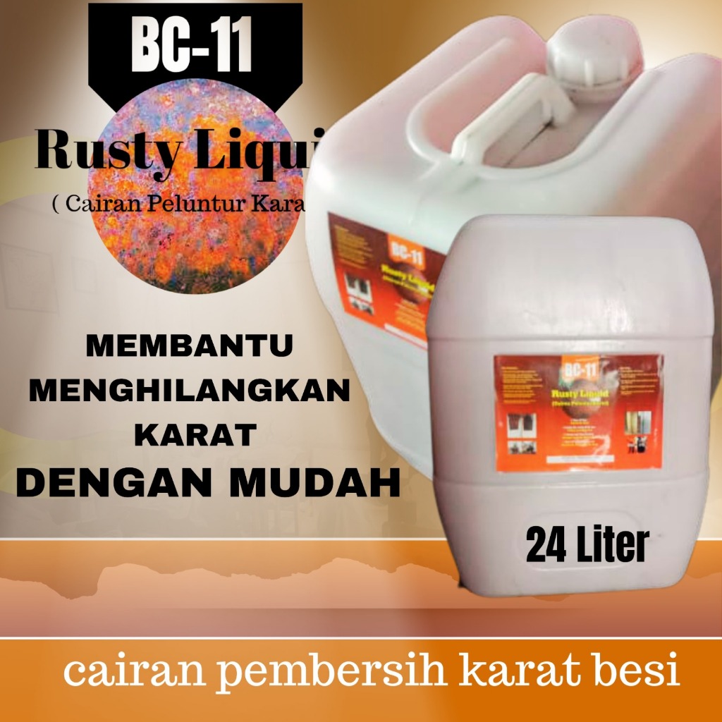 Jual BC-11 Rusty Liquid Cairan Pembersih Karat Besi – Penghilang Perontok Karat Efektif | Shopee ...