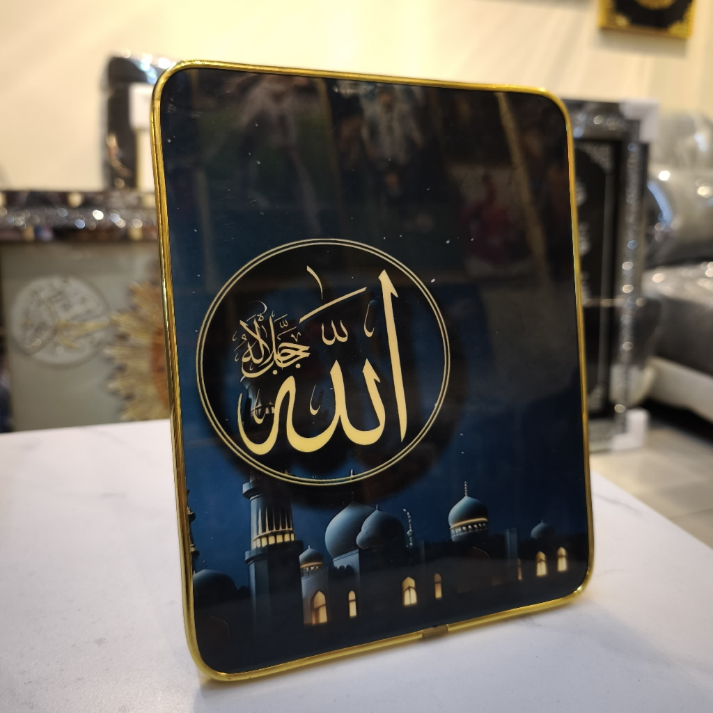 Jual Lukisan Kaligrafi Meja Pajangan Figura 5D Hiasan Meja Porcelain ...