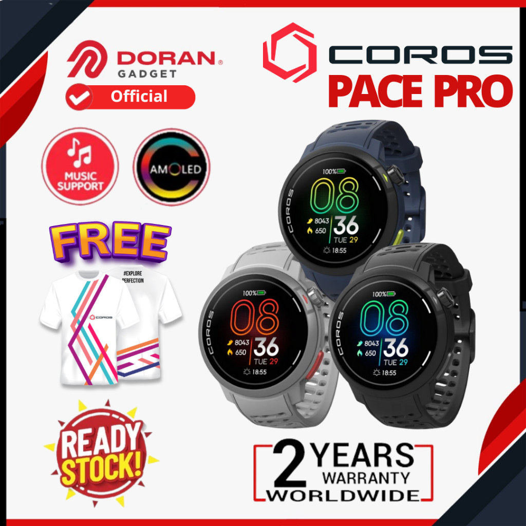 Jual COROS Pace PRO GPS SmartWatch Running Watch 5ATM Amoled Sport ...