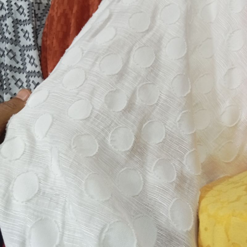 Jual kain organza embos bulat bulat harga permeter | Shopee Indonesia